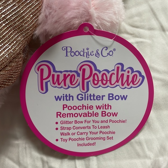 Poochie & Co. | Accessories | Nwt Poochie Co Plush Pink Dog | Poshmark